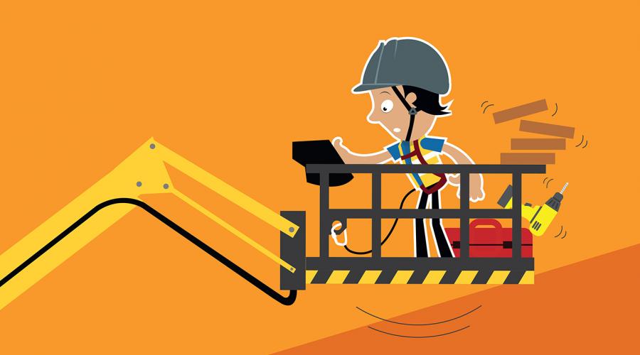 Andy Access: Objects falling from the platform | IPAF Andy Access: Objects falling from the platform | IPAF